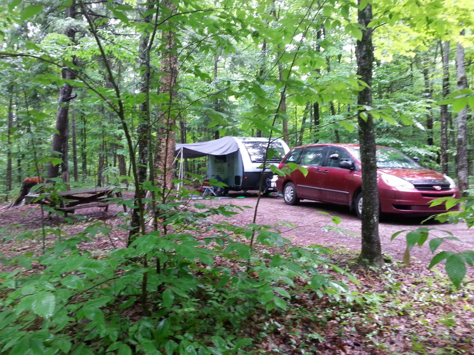 Les campigneux: Camping du Lac Simon (Sepaq)