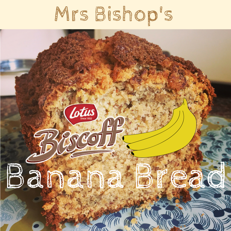 Mrs Bishop's Bakes and Banter: Lotus Biscoff Banana Bread Recipe
