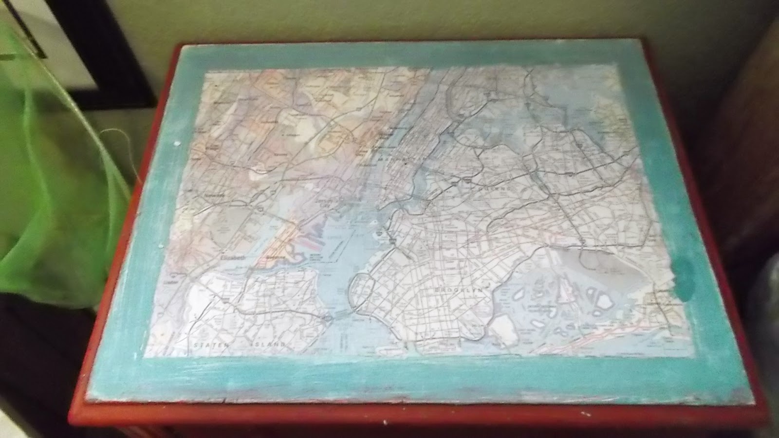 living a cottage life: Map Table