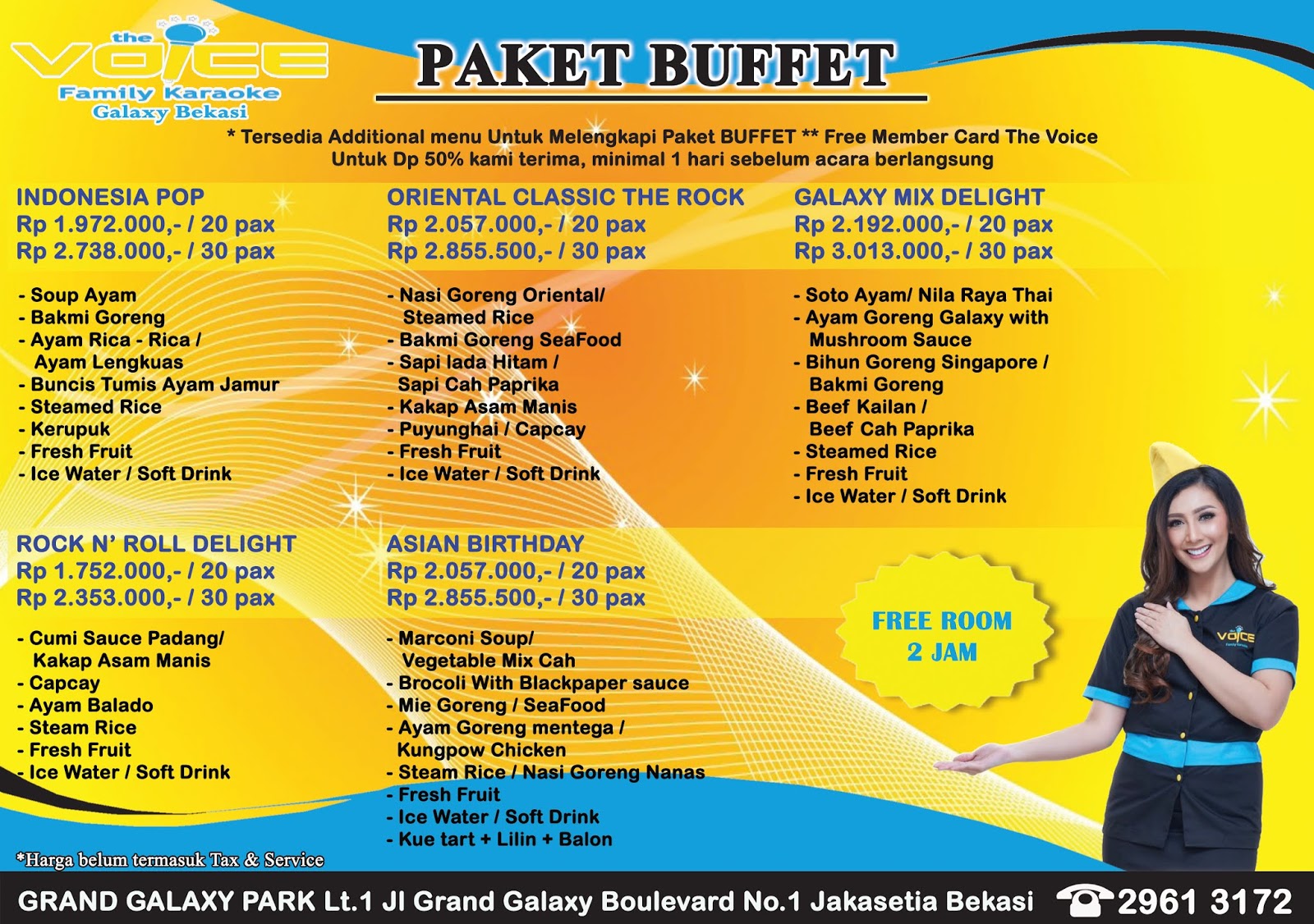 KARAOKE BEKASI PROMO BUFFET KARAOKE 2 JAM PAKET BUFFET ~ The Voice ...
