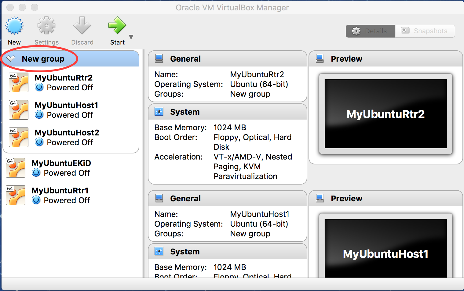 Techvolve How To Manage Vm Groups In Virtualbox Create Rename Delete Groups Add Delete Vms