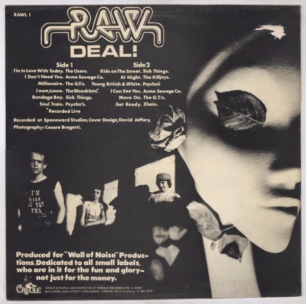 Die or D.I.Y.?: Various Artists ‎– "Raw Deal!" (Raw Records – RAWL 1) 1977