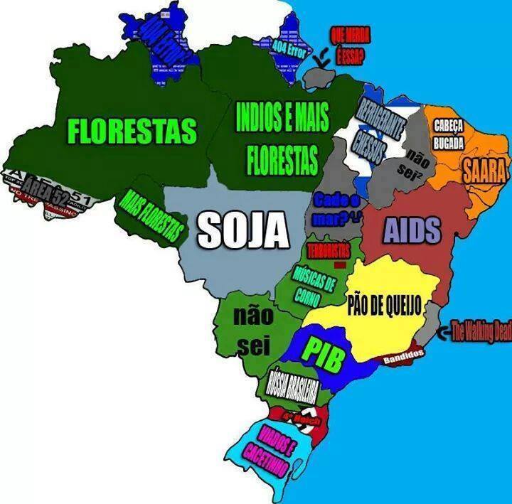 WEB ZOEIRA: Sai a foto do novo mapa do brasil galera #mapa #brasil # ...