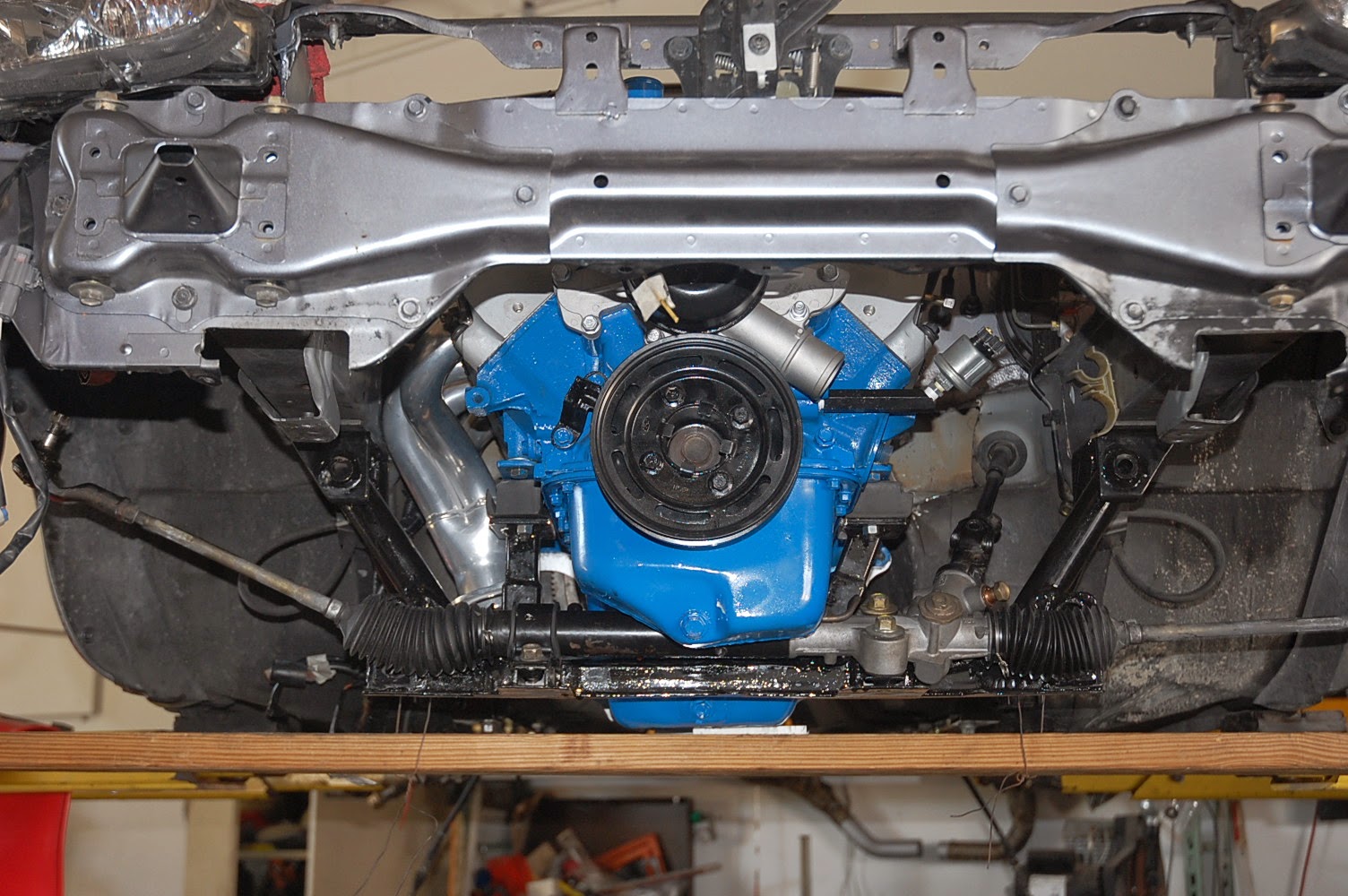 MiataV8 Conversion: Tubular Subframe with Ford 302