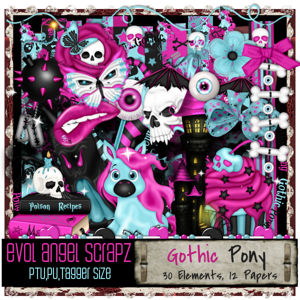 EvolAngelScrapz: NEW KIT~ Gothic Pony