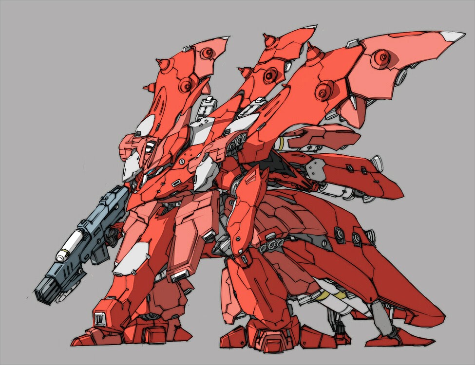 GUNDAM GUY: Gundam Fan Art: MSN-04II Nightingale