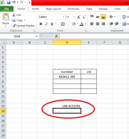 Langkah membuat BUILT INI FUNCTION LN (Logaritma Natural) pada Ms.Excel