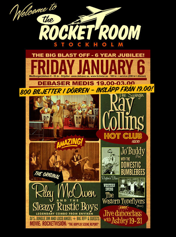 Mr. G... goodies: Rocket Room bjuder upp till dans....