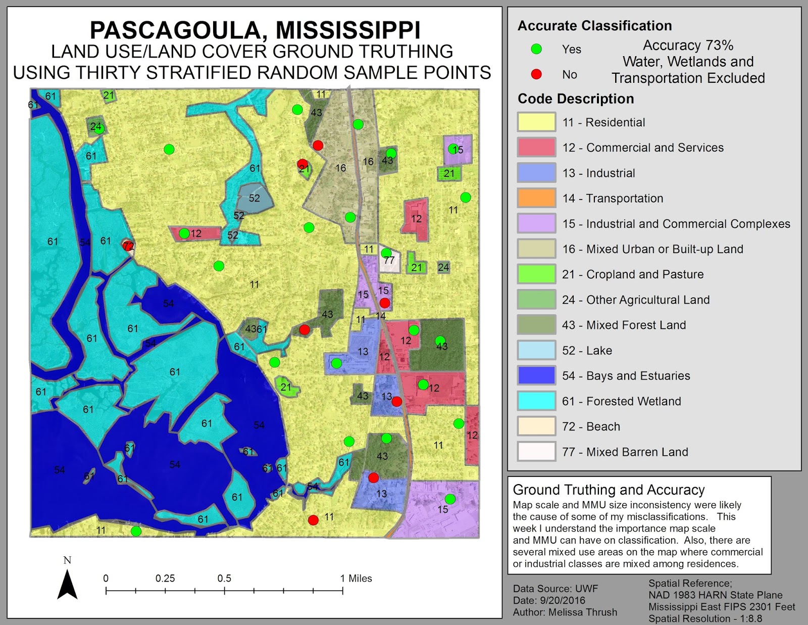 Melissa Thrush's UWF GIS Online Blog: GIS 4035 - Module 4 Lab - Ground ...