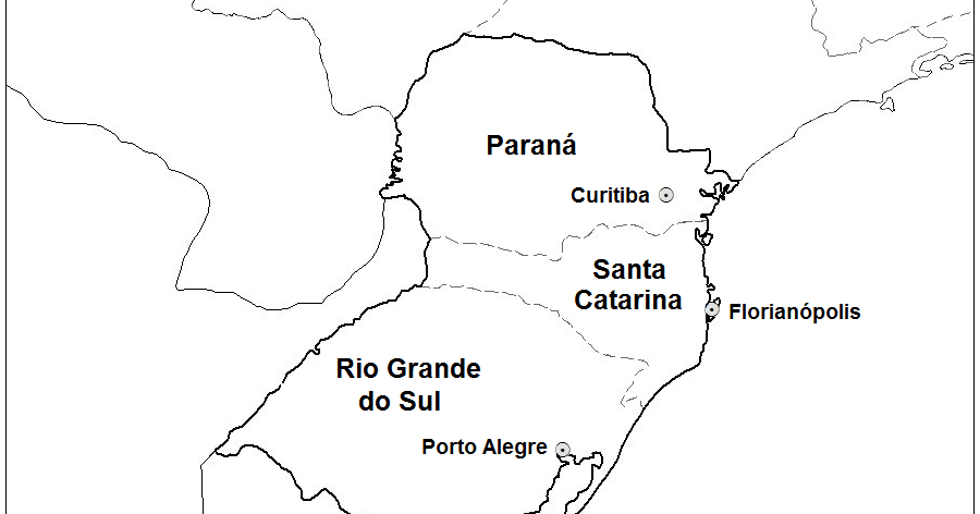 MAPA - REGIÃO SUL | SUPORTE GEOGRÁFICO