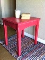 from pens to paint: Small Red Table