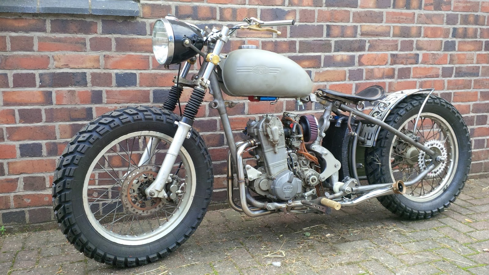 Attack Choppers: Tim's beautiful KTM/Matchless hybrid