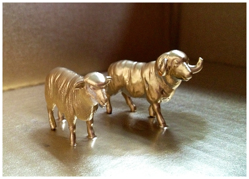 DIY Bride - Spray-Painted Sheep Cake Topper