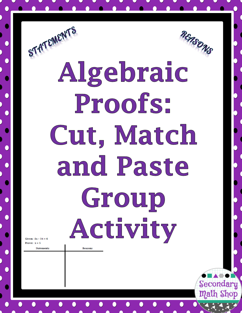 The Spectacular World Of Secondary Math: Get Out The Scissors and Glue ...