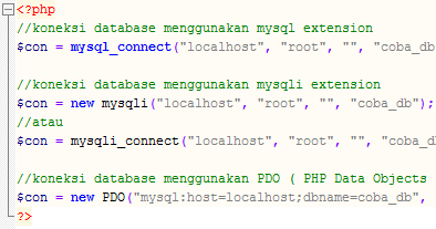 Koneksi database di PHP ( mysql, mysqli, PDO ) | Belajar Belajar Belajar