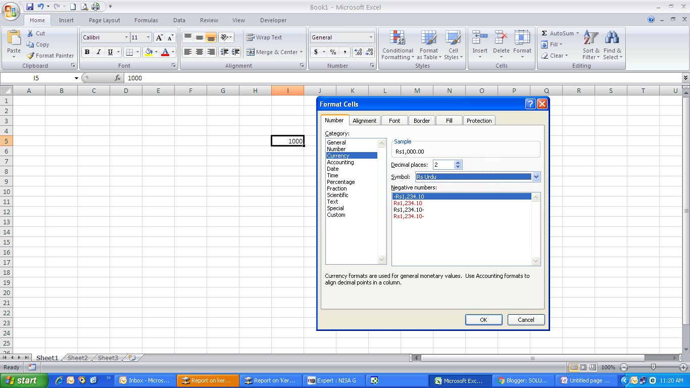 SOLUTION FOR WHY HOW WHAT: How to Add Currency emblem in Excel.