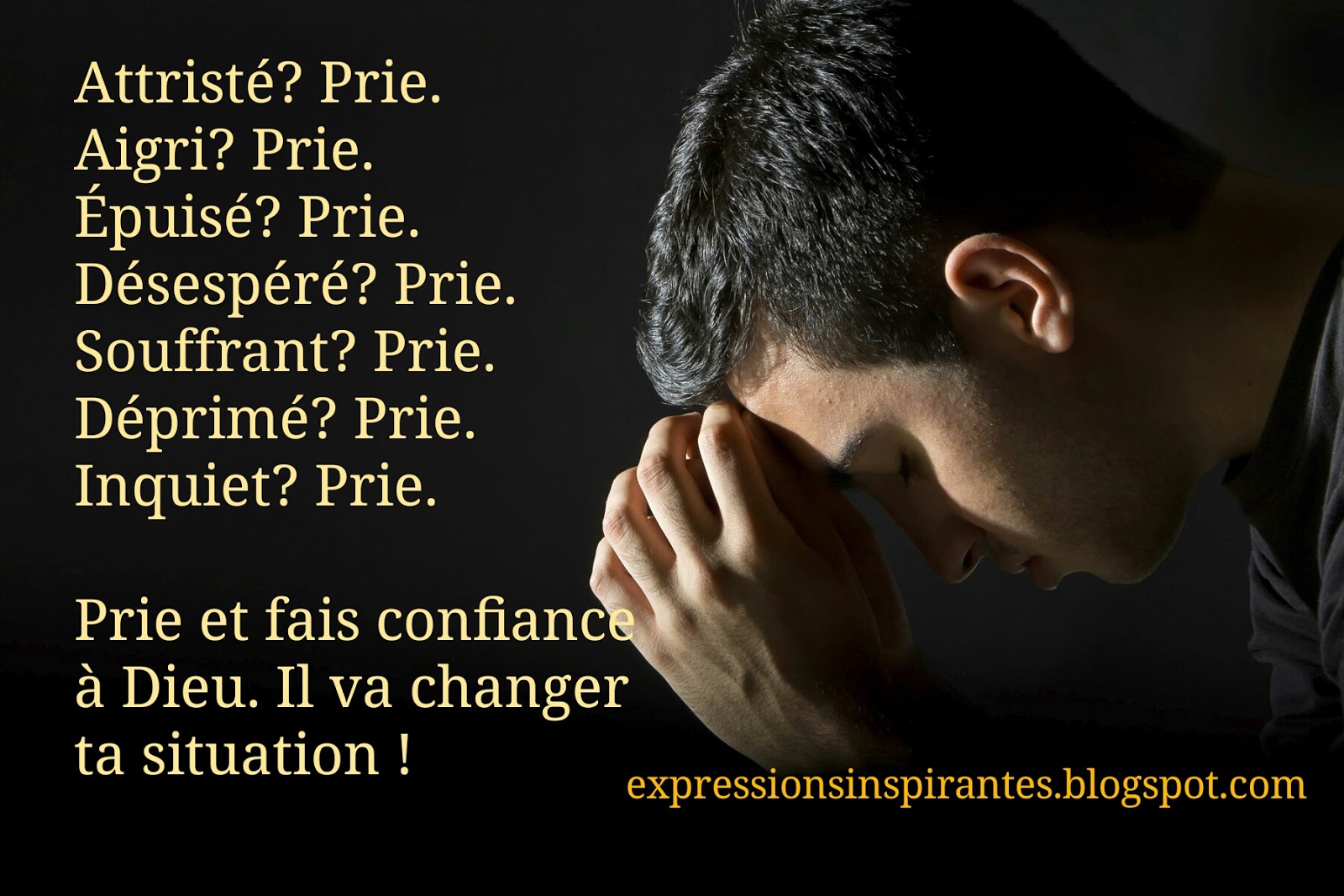Expressions : Prie
