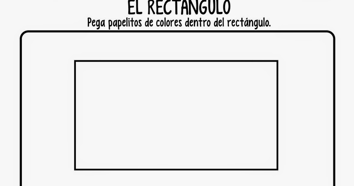 Trabajando en Educación Infantil: 10 fichas para identificar el rectángulo