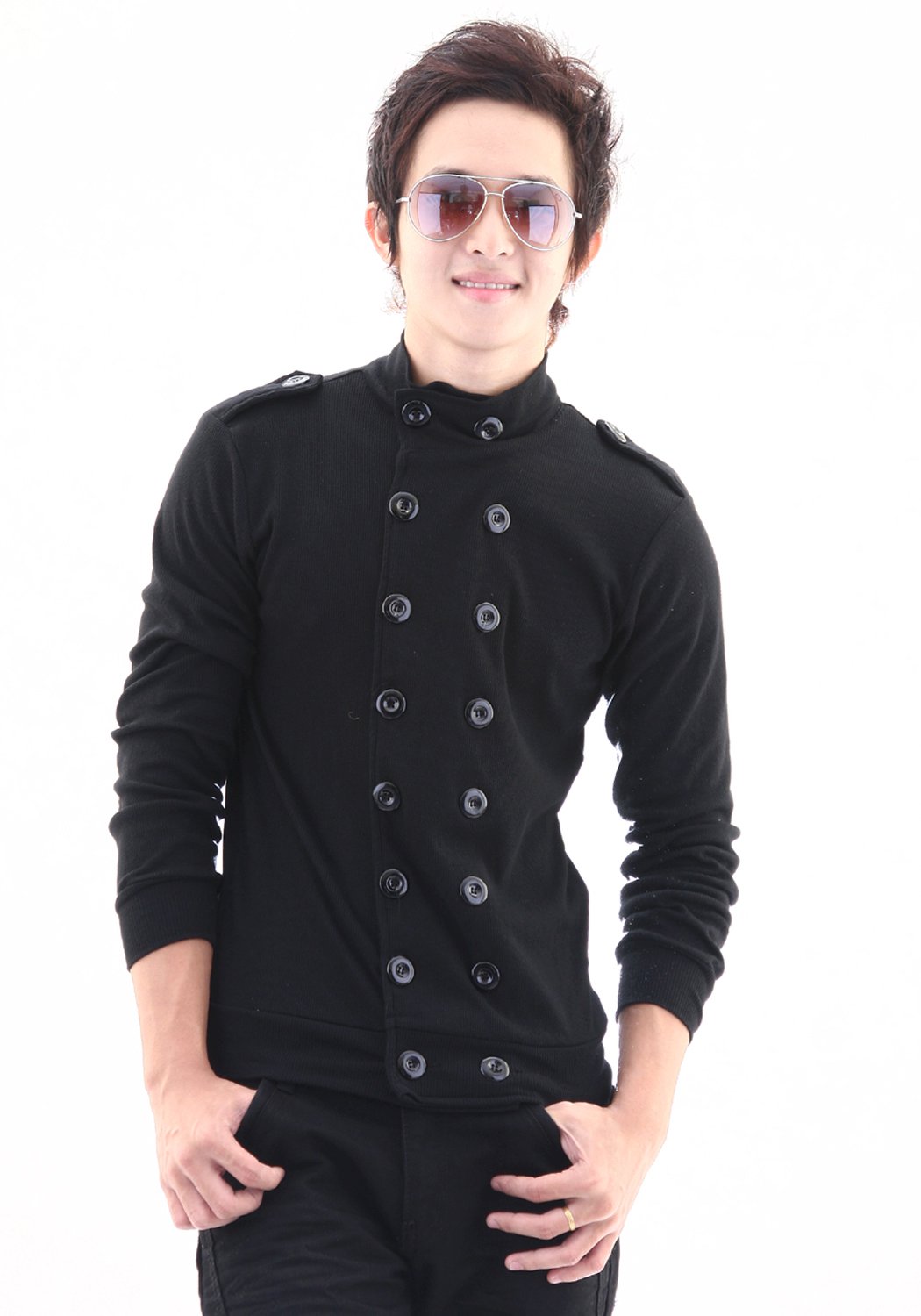 Myanmar Model Boy Kaung Pyae's Black Fashion