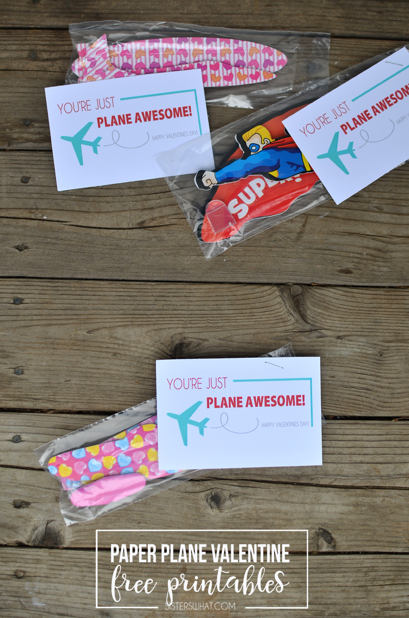Bubbles, Blow Pop and Airplane Valentines - Free Printables - Sisters ...