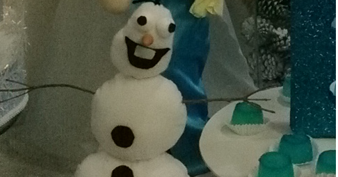 Li Vieira Artesanatos: Decoração Frozen - Pap Boneco de Neve Olaf de Feltro