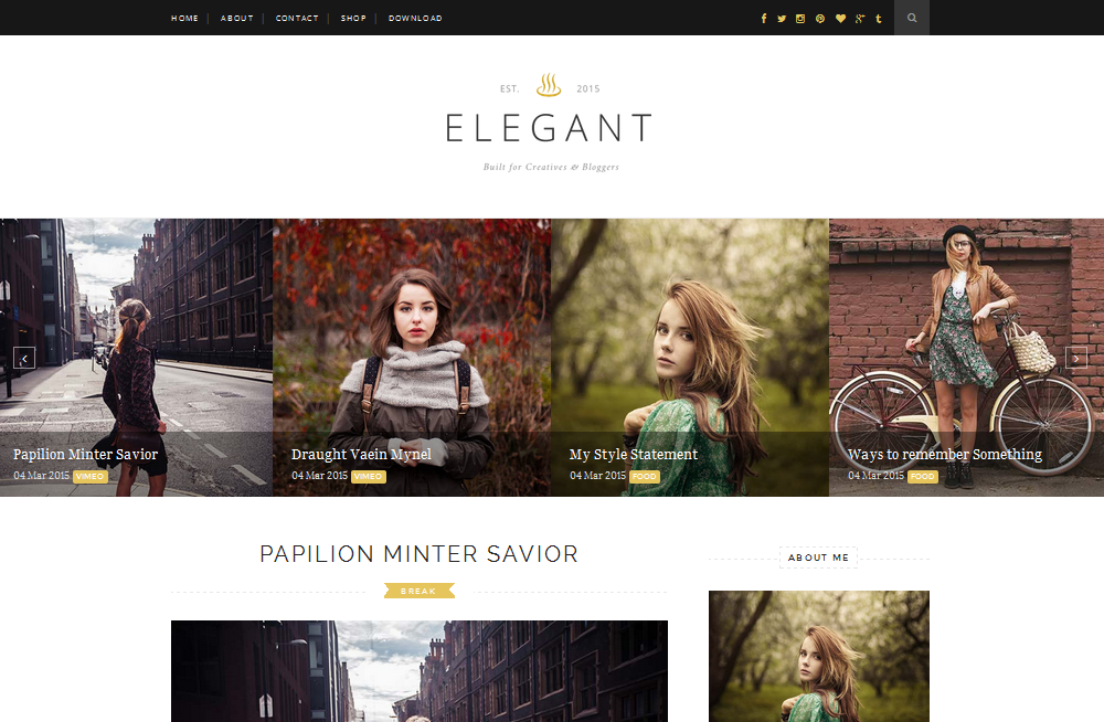 Elegant Blogger Template - Cloud Templatez - All Free Templates