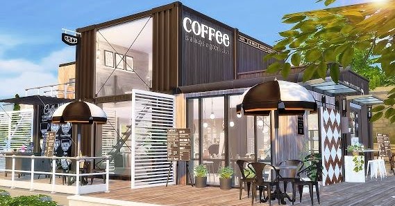 Pop Up Container Cafe Design - Container Design Ideas For Small Business