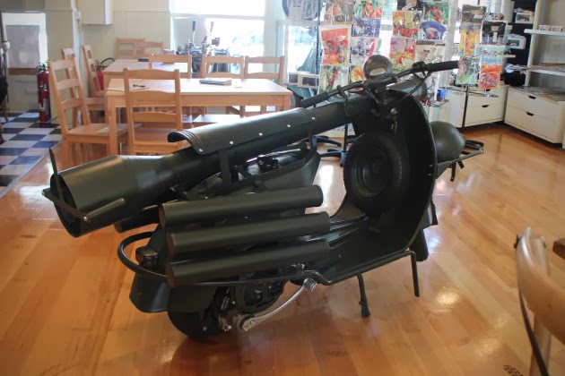 GreenDef: Vespa 150 TAP Scooter with Light Anti Armor Cannon