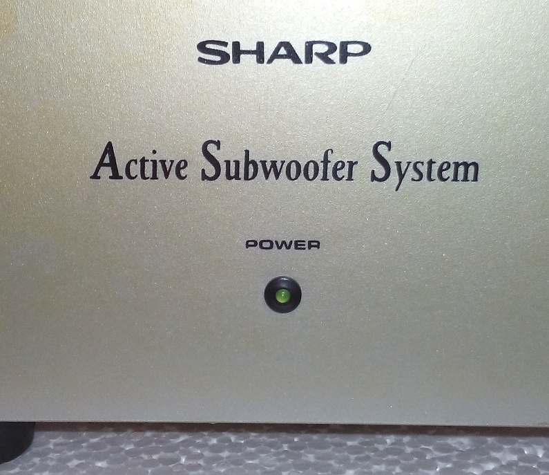 BARANG BARANG ELEKTRIK TERPAKAI DAN RARE: ACTIVE SUBWOOFER SHARP MODEL ...