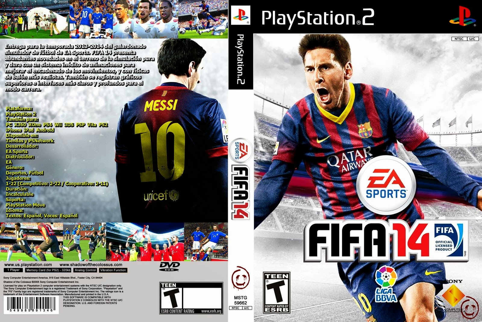 ESTRENOS EN BLU RAY: FIFA 14 PS2