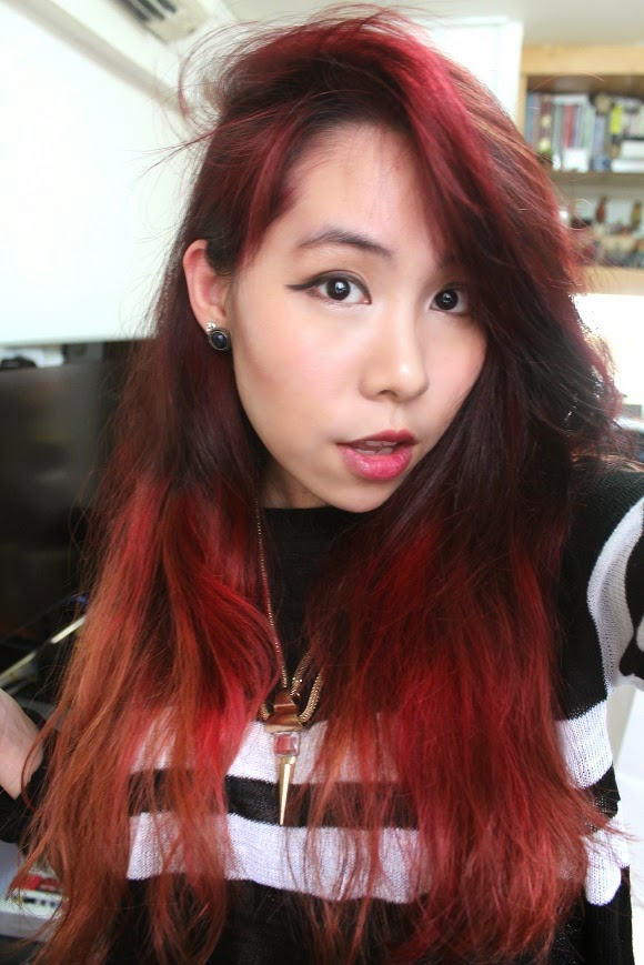 Melody: DIY: Gradient Red Hair (w/ Pastel Pink)