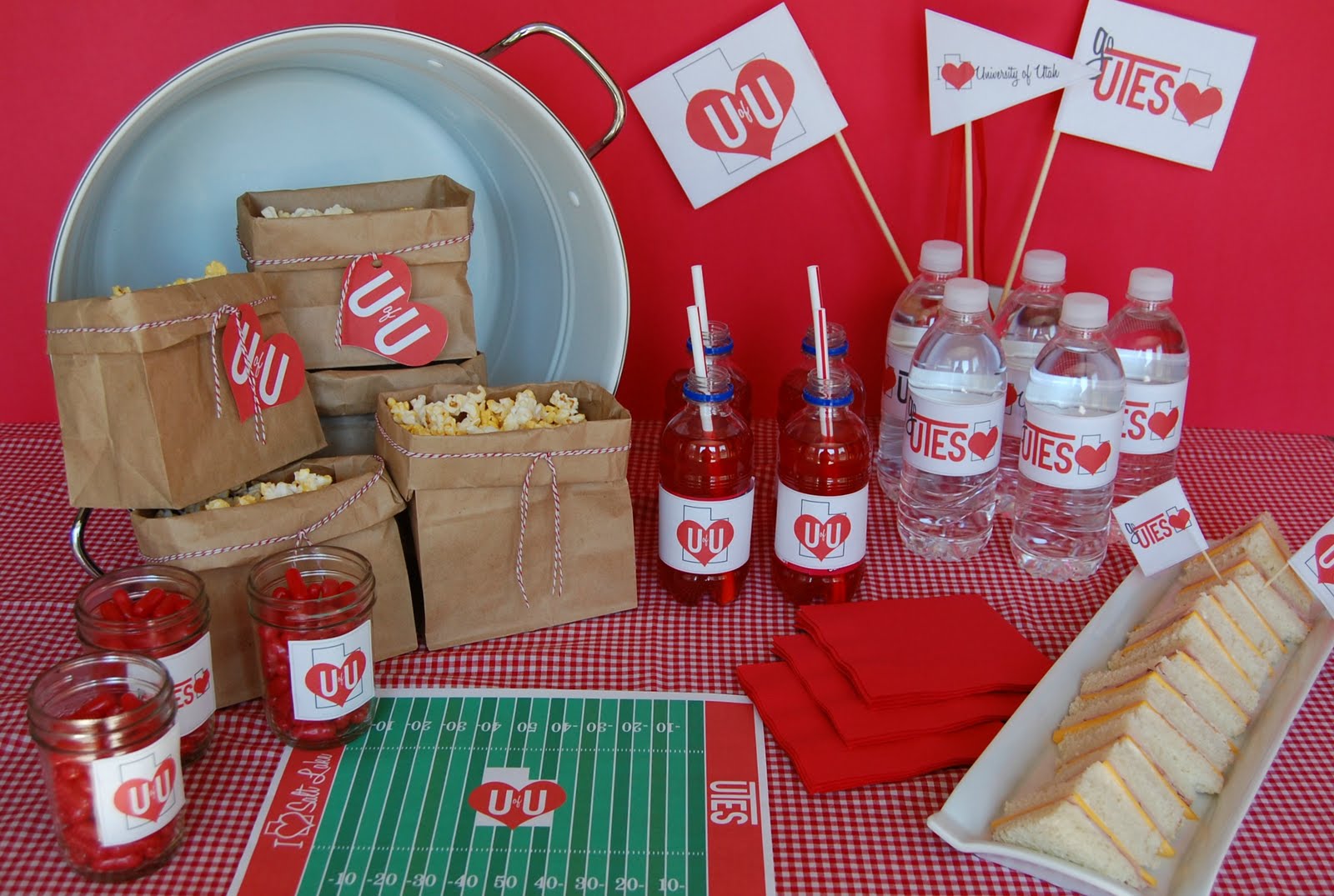 I Heart Salt Lake: Free University of Utah Party Printables