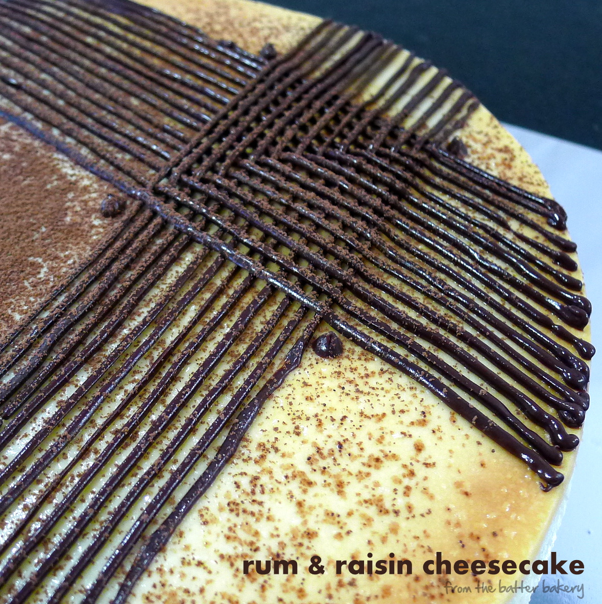 the batter baker: Rum & Raisin Cheesecake