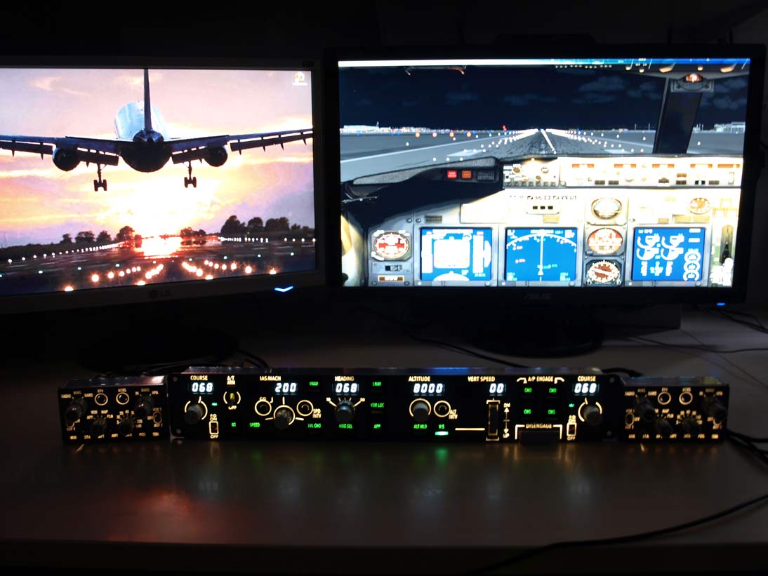 Boeing 737 Homecockpit: MIP (Main Instrumenten Panel) + CDU