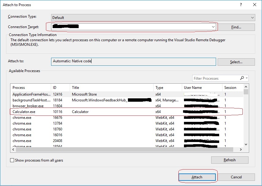 KAILASH'S BLOGS: Remote debugging in Visual Studio 2017