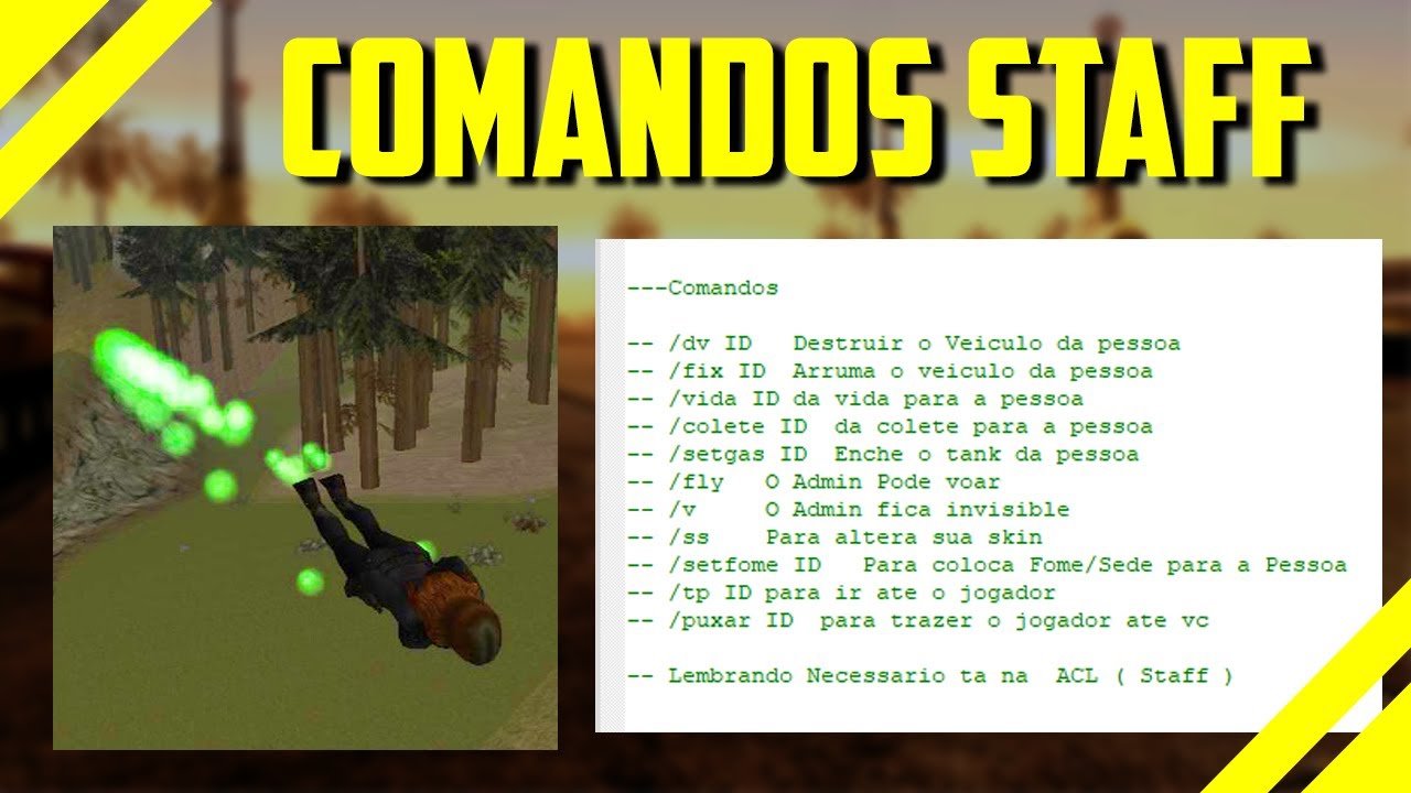 Como adicionar COMANDOS para STAFF - MTA Brasil