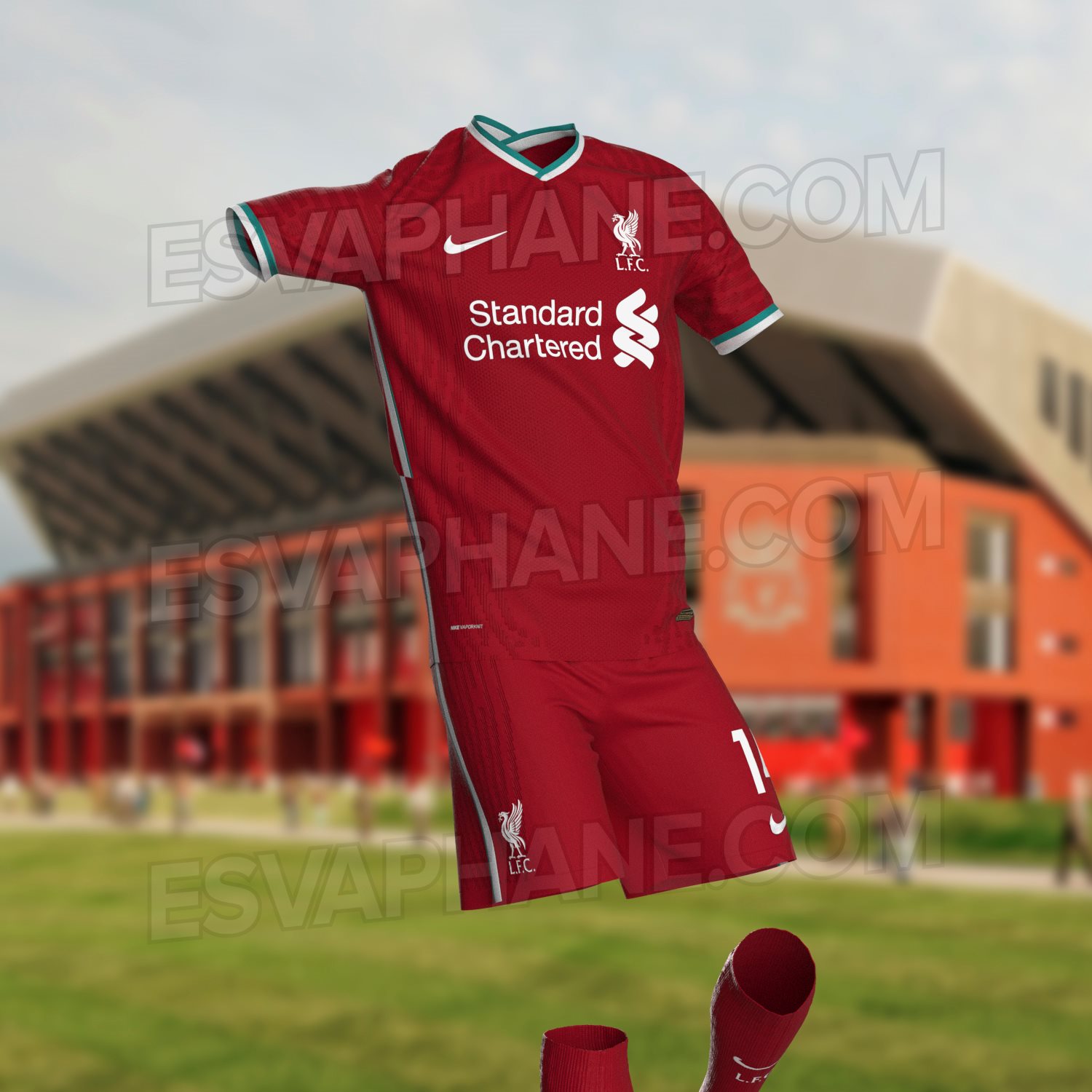 Nike Liverpool 20-21 Home Kit Leaked - Render - Footy Headlines
