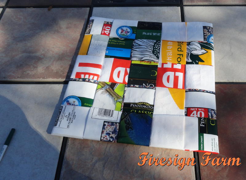 Firesign Farm: Birdseed Bag Sit-Upon