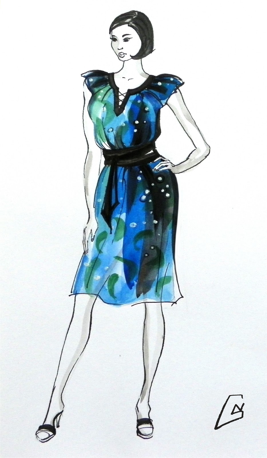 Nomedos kūryba: Rūbų eskizai