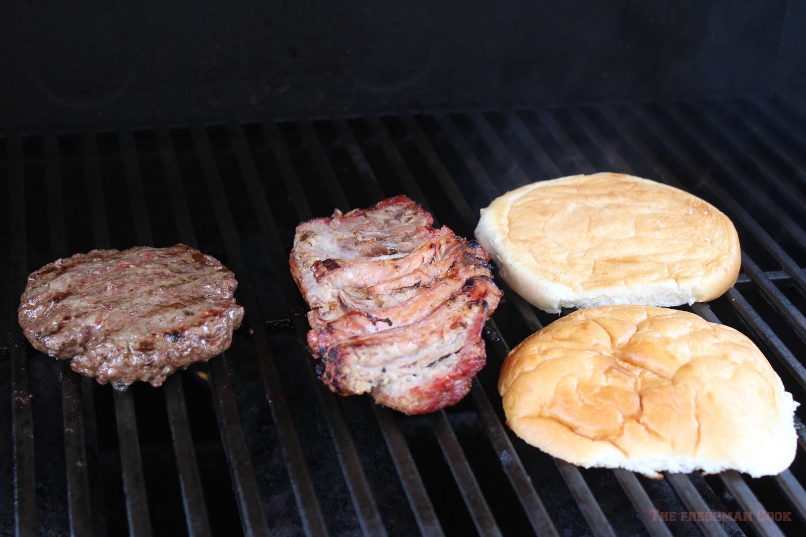 The Freshman Cook: Baby Back Rib Burger / #SundaySupper