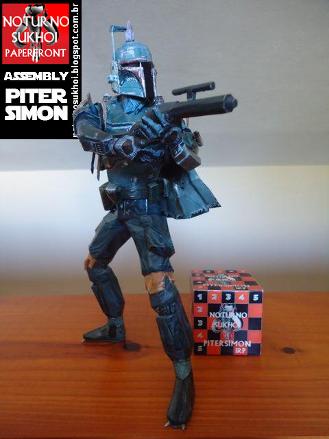 Star Wars Boba Fett Papercraft Version 2 | Papercraft Paradise ...