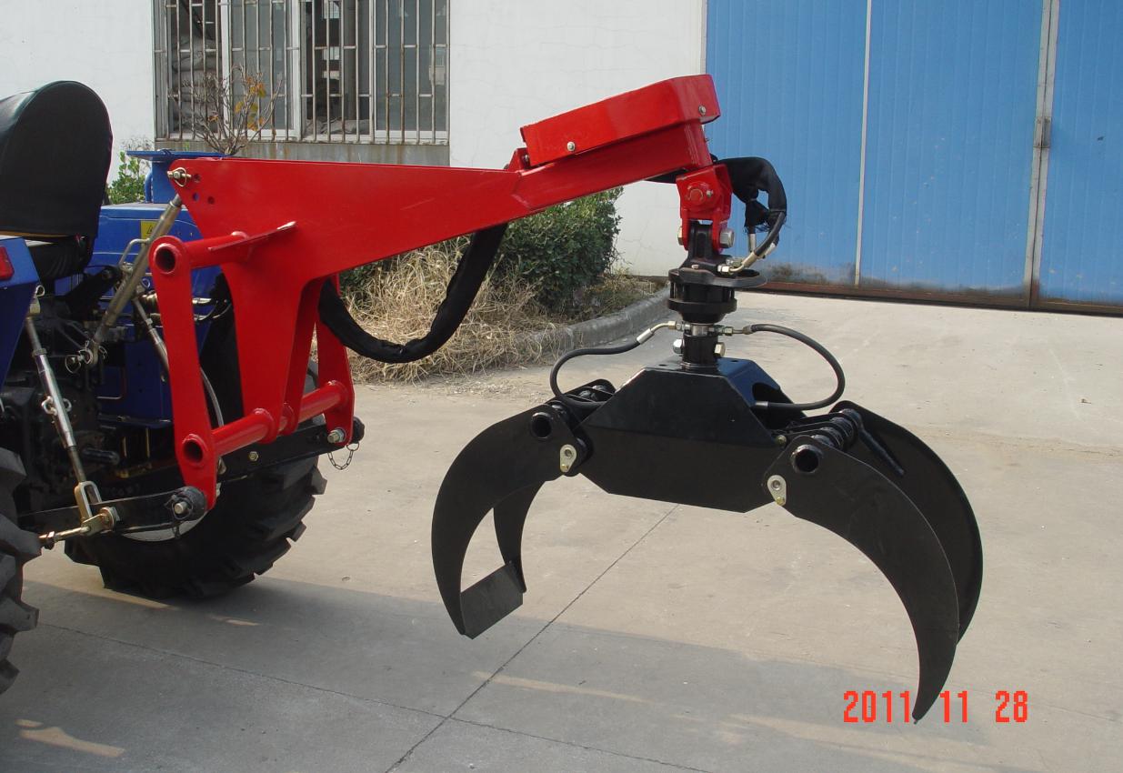 FarmerHelper: Farmer helper tractor mounted Log grapple log crane