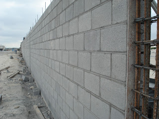 Muro de concreto aparente