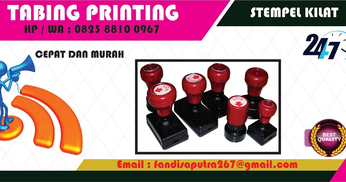 Buat Stempel Kilat Jakarta - Tabing Printing