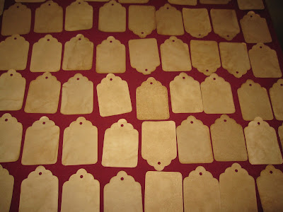 The Frugal Factory: How to Make Coffee Stained Tags