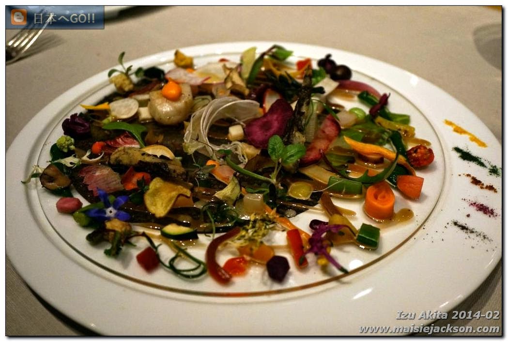 日本へGO!!: 伊豆秋田﹝十五﹞Lumiere arcana izu dinner「神秘」