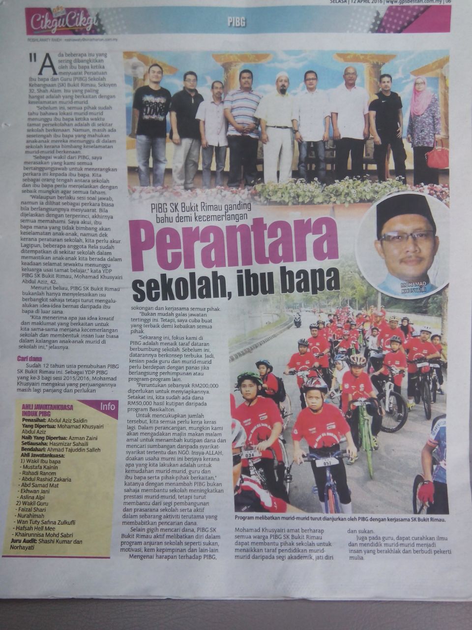 BULETIN SK BUKIT RIMAU: 2016