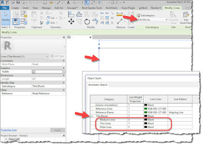BIM Chapters: Revit's Hardwired Subcategories - Titleblocks