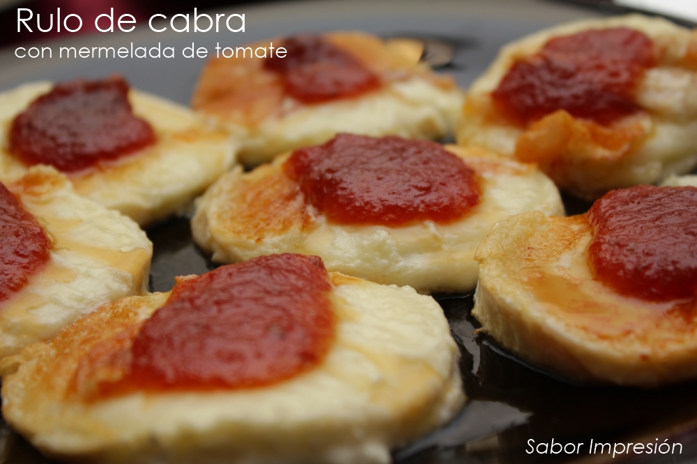 Sabor Impresión: Rulo de cabra a la plancha con mermelada de tomate