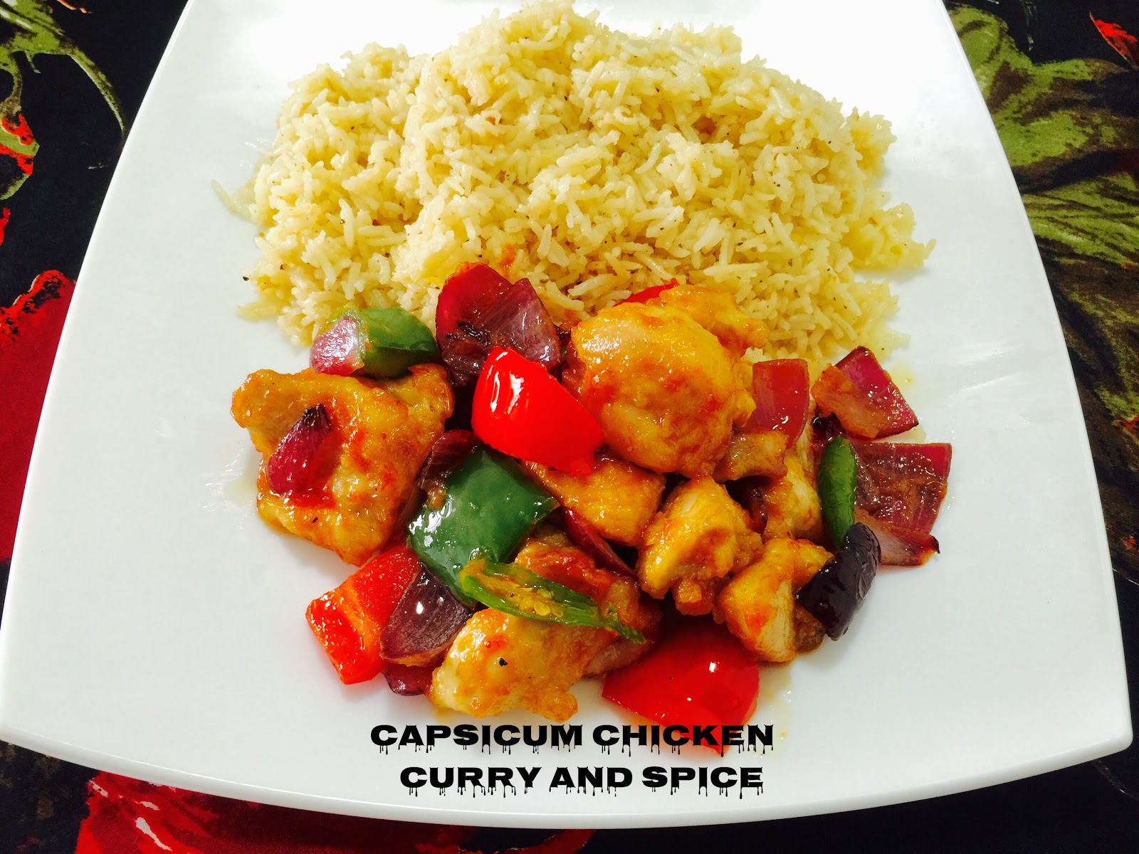 CURRY AND SPICE: CAPSICUM CHICKEN